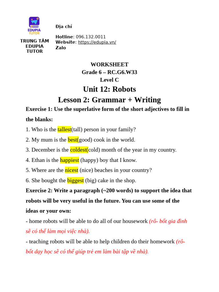 FL1.G6.W34.Worksheet | PDF