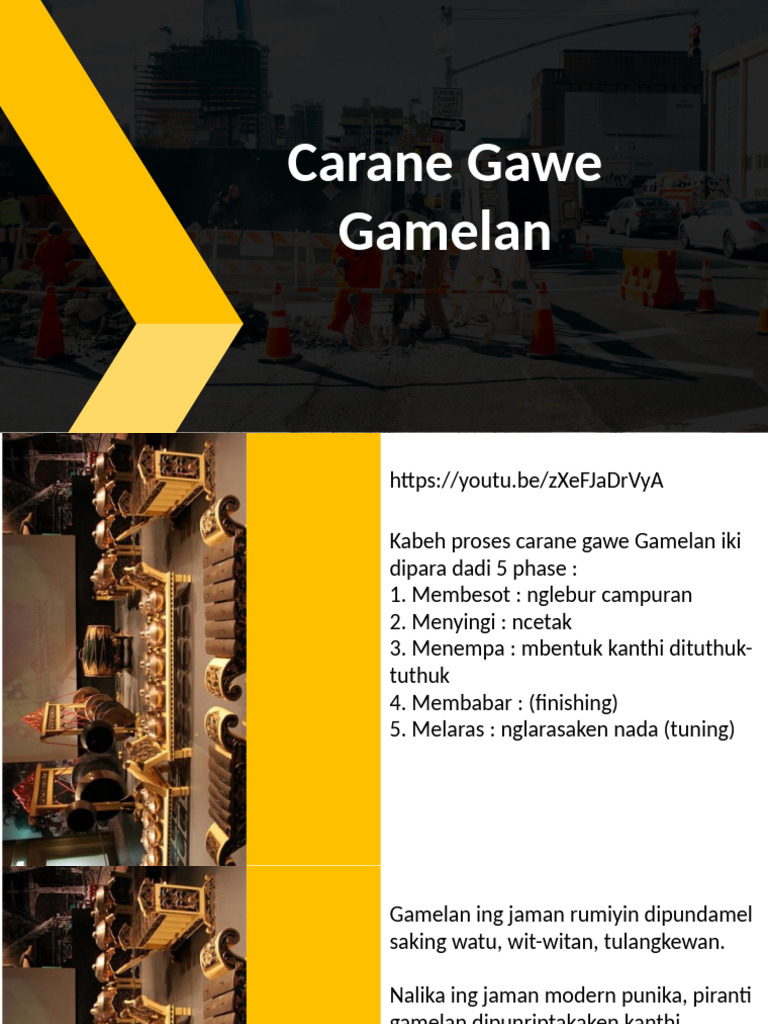 Membuat Gamelan Jawa | PDF