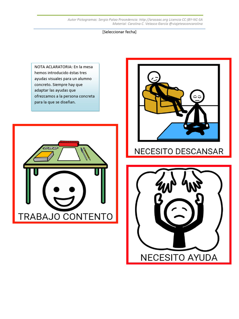 Ayudas Visuales para Alumnos Específicos | PDF