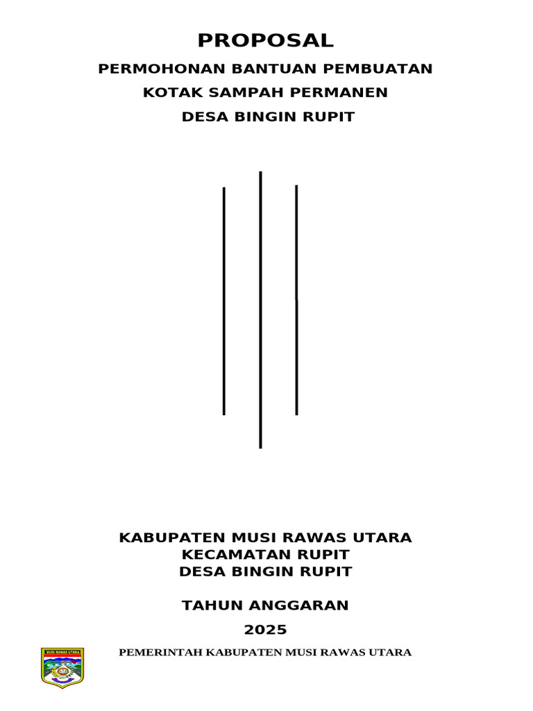 PROPOSAL KOTAK SAMPAH Fix | PDF
