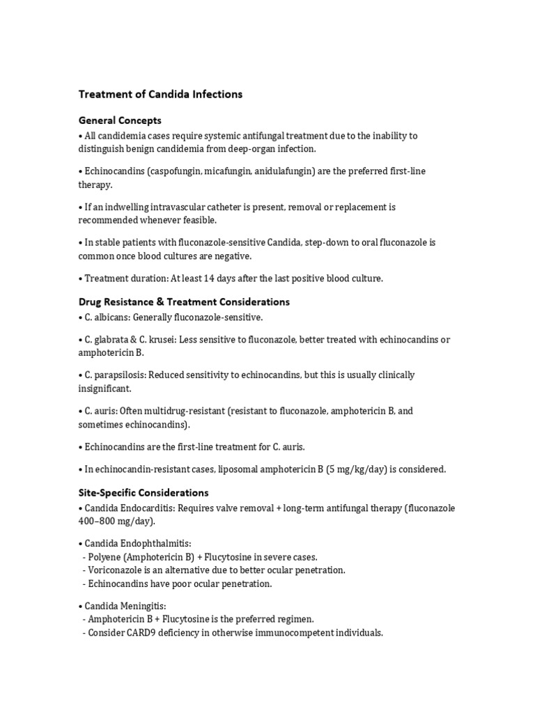 Disseminated_Candidiasis_Summary | PDF | Candidiasis | Diseases And Disorders