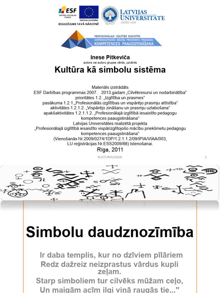 Zimes Simbolu Daudznozimiba 1 | PDF