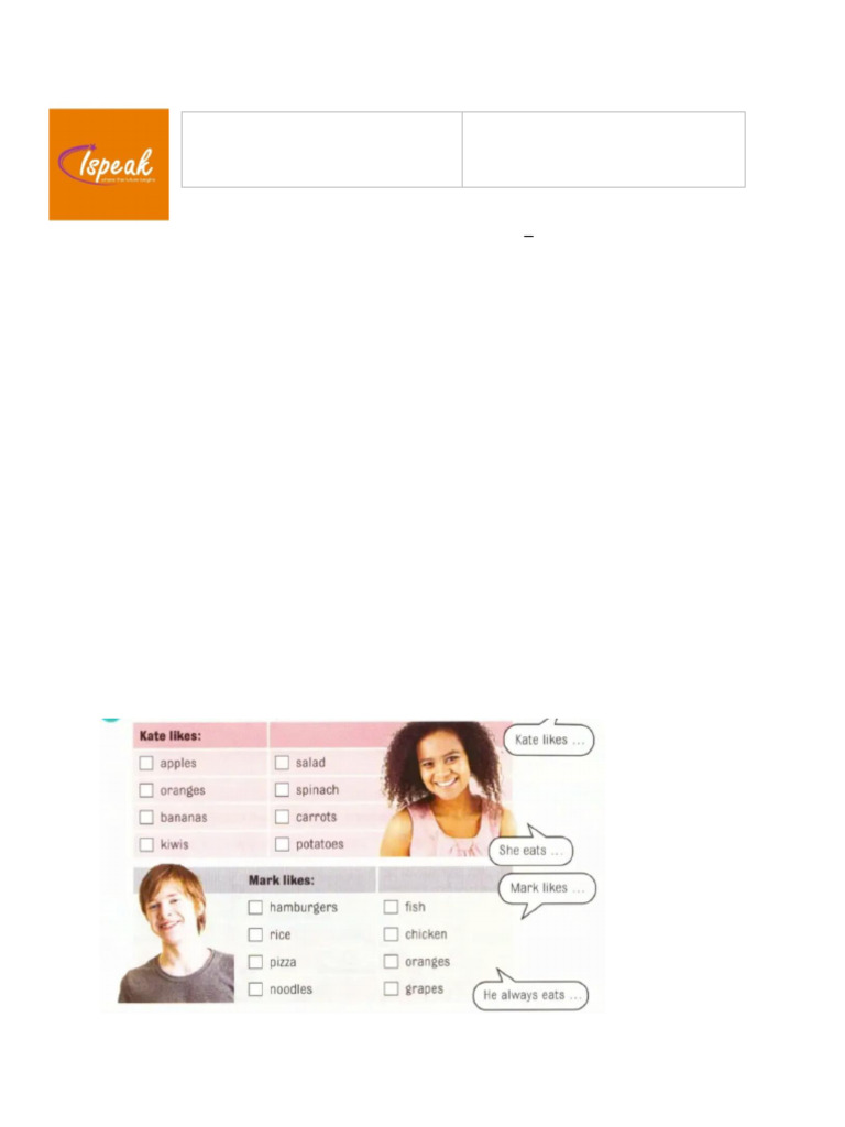 Listening Test: Food and Daily Routines | PDF | Eating Behaviors Of ...