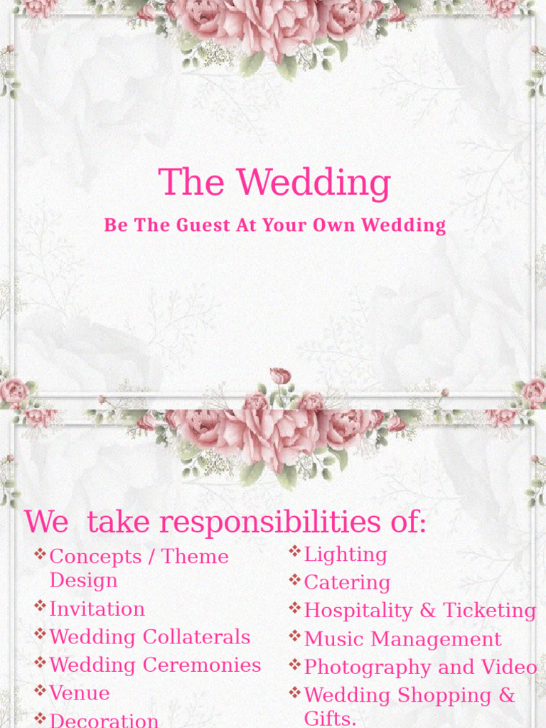 Comprehensive Wedding Planning Guide | PDF | Wedding | Fashion Related ...