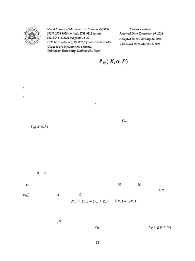On+Difference+Sequence+Space (1) | PDF | Sequence | Banach Space
