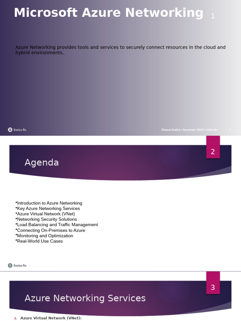 Chapter 5.1 Microsoft Azure Cloud Fundamentals-2 | PDF | Computer Network | Microsoft Azure