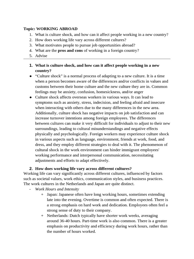 Thuyết trình TA6 | PDF | Cost Of Living | Employment