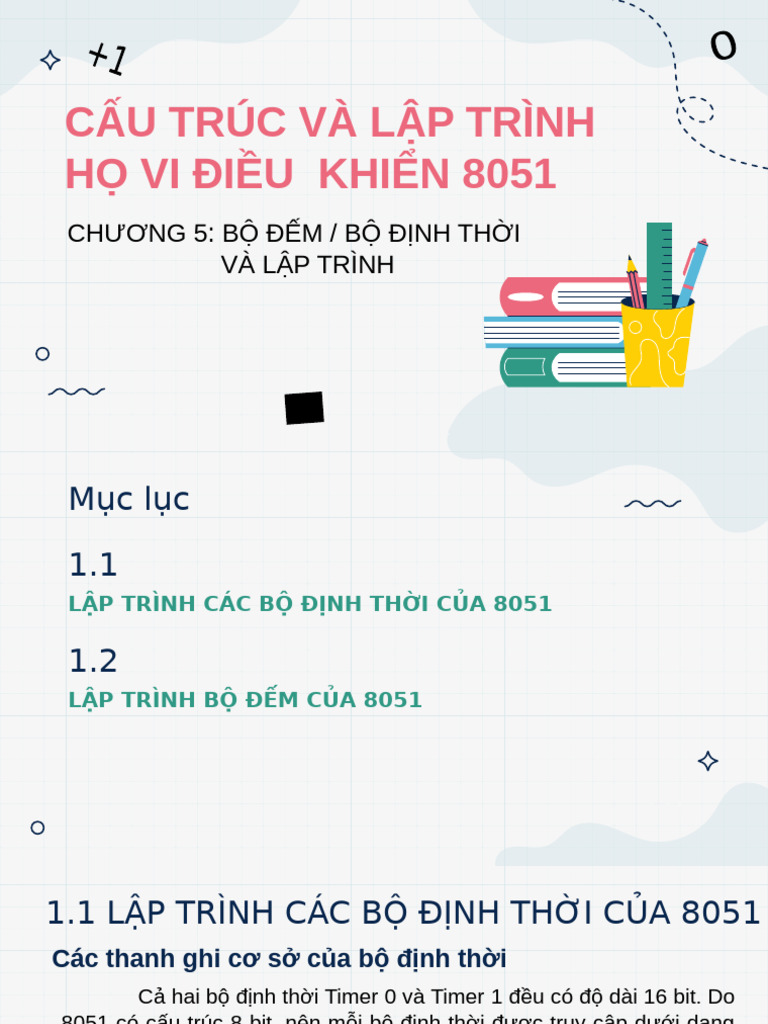8051 Chuong 5 - Timer, Counter | PDF