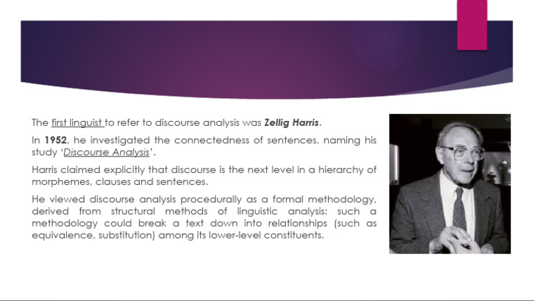 Zellig Harris and Discourse Analysis | PDF