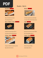 Nuri Sushi Menu Cape Town | PDF | Sushi | Japanese Cuisine
