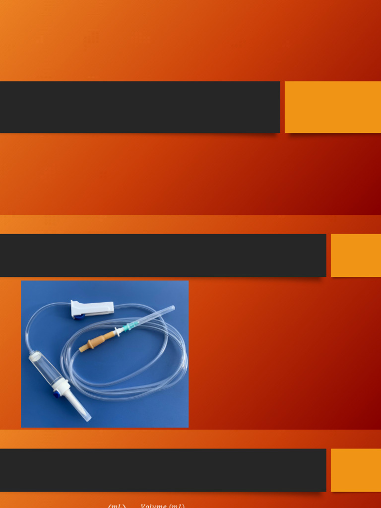 IV Drip Rate Calculation Guide | PDF | Intravenous Therapy | Saline ...