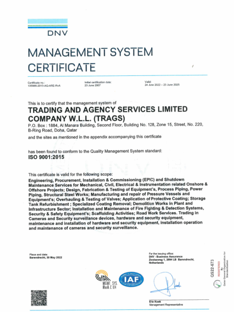 1 - Iso 9001 - 2015 - QMS | PDF