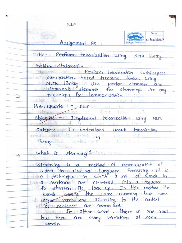NLP Experiments | PDF