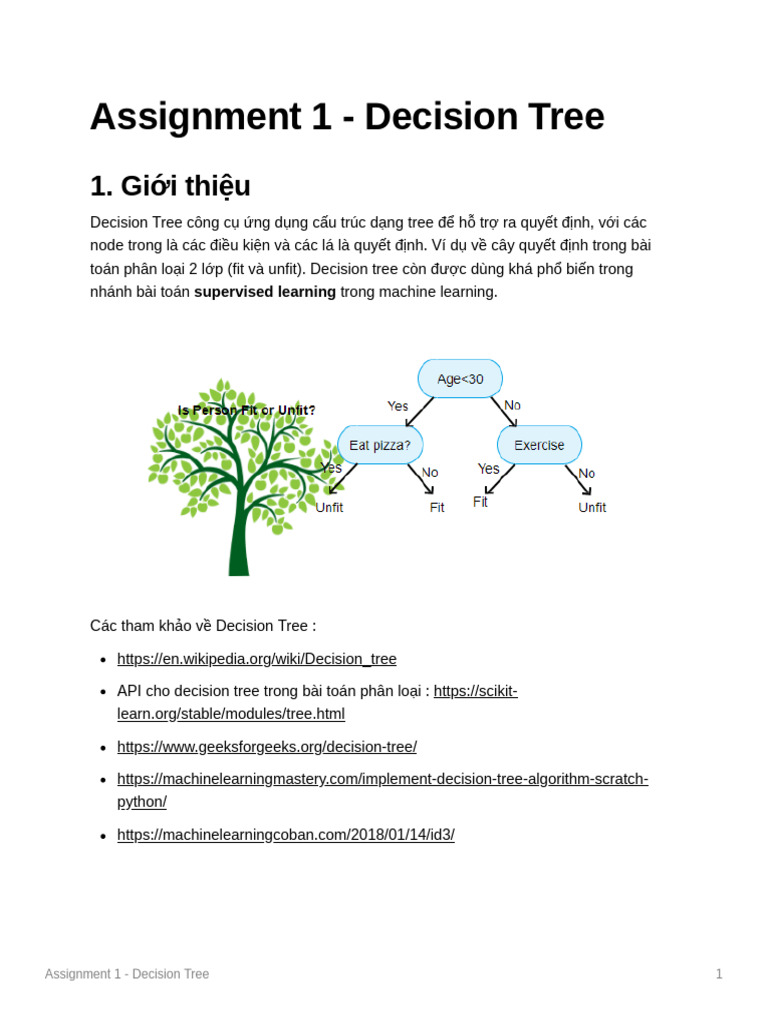 Assignment_1_-_Decision_Tree | PDF
