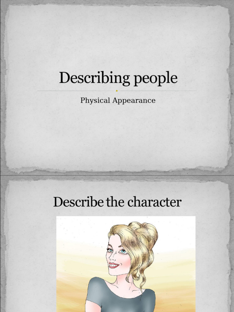 Describing People | PDF