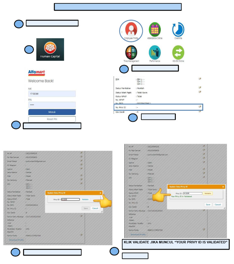 Cara Input Privy Id Di Human Capital | PDF