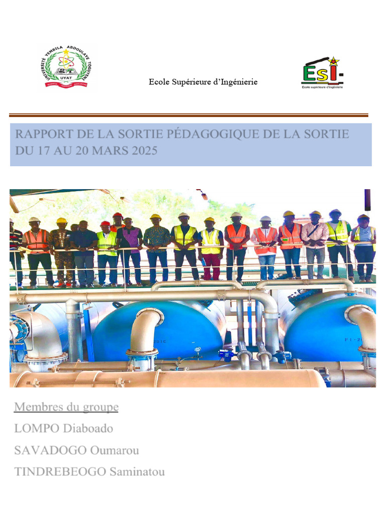 Sortie Pédagogique en Génie Civil à Ouaga | PDF | Ciment