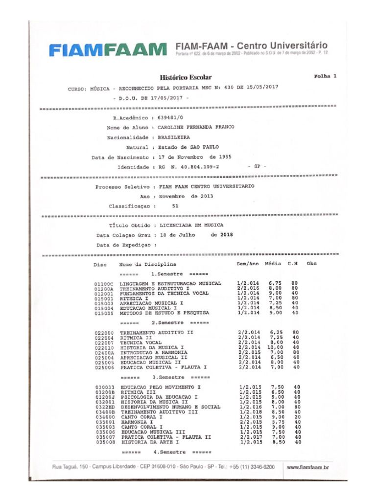Fiamfaam Fiam-faam Centro Universitario | PDF