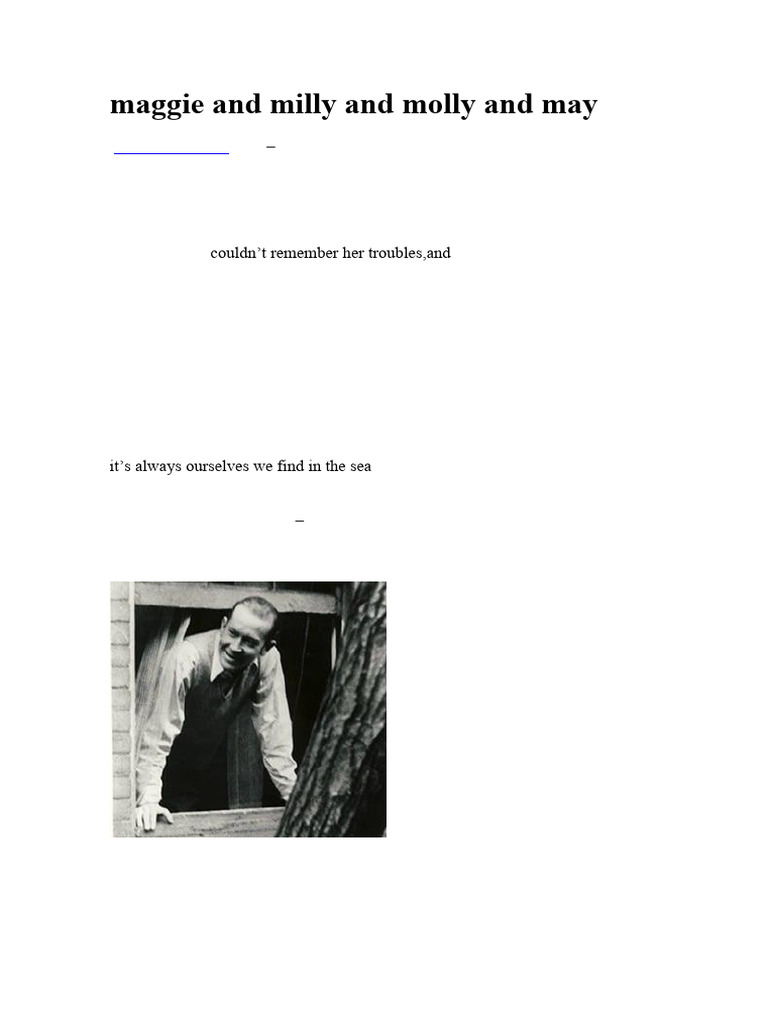 Analysis of "Maggie and Milly" Poem | PDF