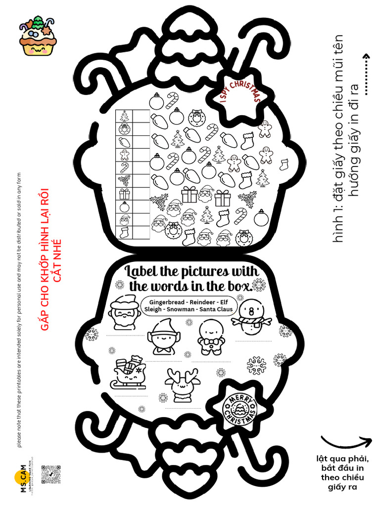 74.WORKSHEET - CHRISTMAS TRẮNG - MÀU 0378896855 | PDF