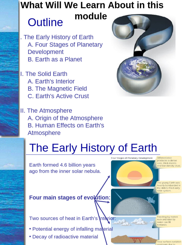 PHY 202 Module 1 - Introduction To The Solid Earth and The Atmosphere Over It | PDF | Atmosphere ...