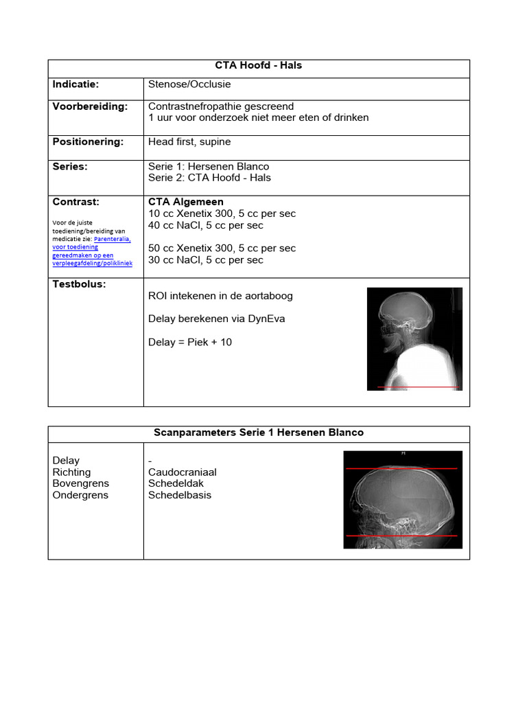 CTA - Hoofd Hals (Versie 3) | PDF