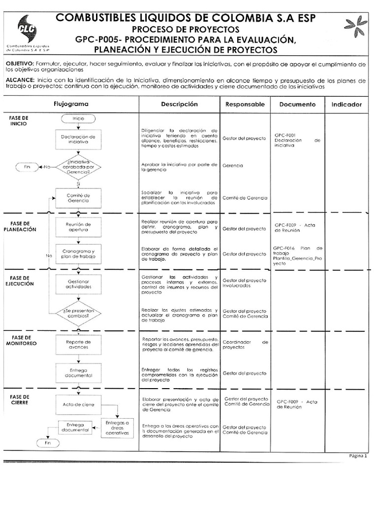 GPC-P005 Formulación de Proyectos | PDF