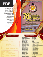 Induction and Oath Taking Ceremony Program Flow | PDF | Educational ...