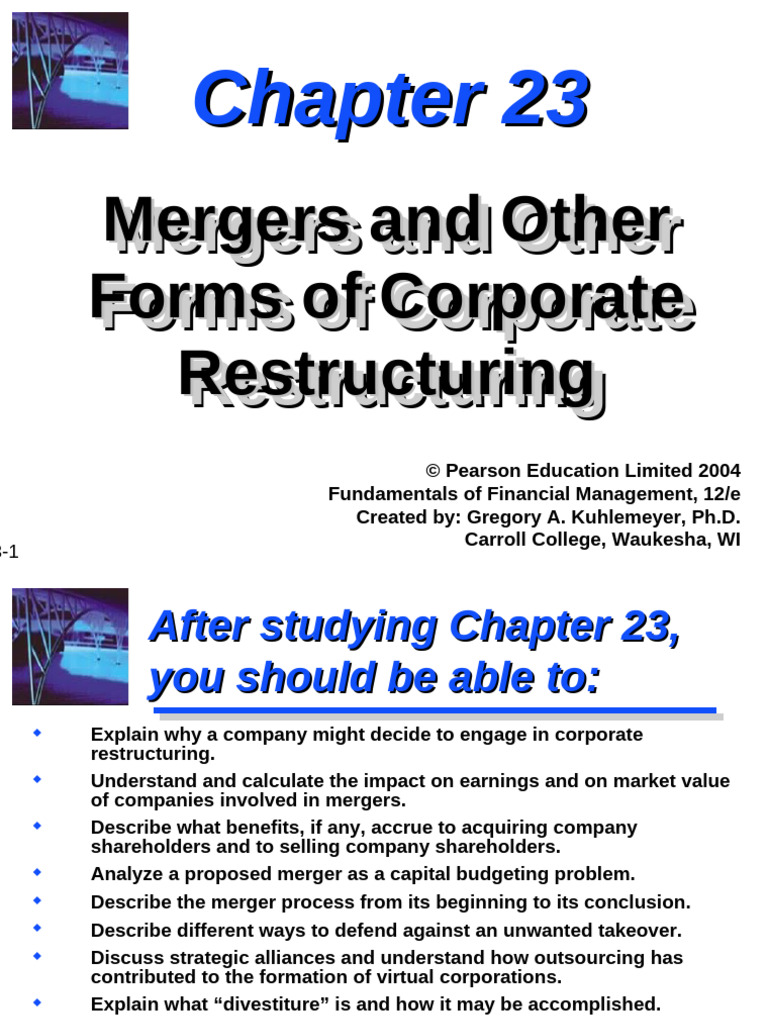 Corporate Restructuring Strategies Explained | PDF | Goodwill ...