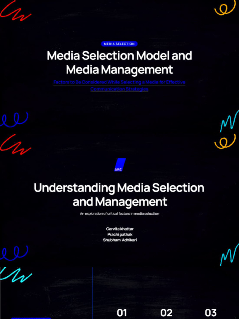 media selection model and media management | PDF