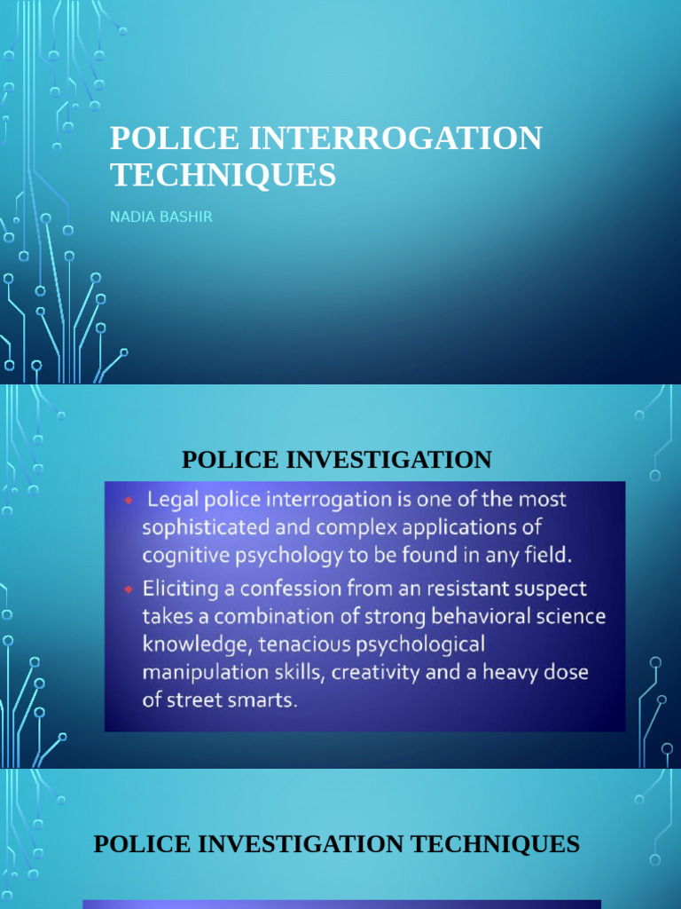 Police Interrogation | PDF