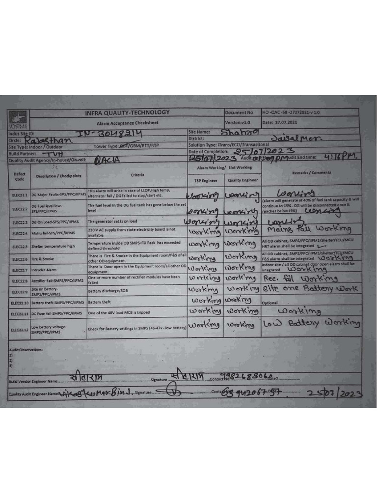 IN-3048214 E1 Alarm CL | PDF