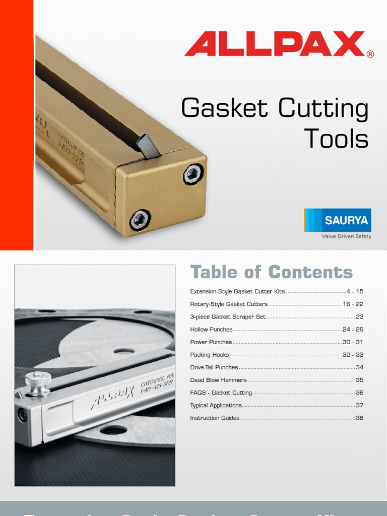 Gasket Cutter Kits Overview 2025 | PDF | Screw | Washer (Hardware)
