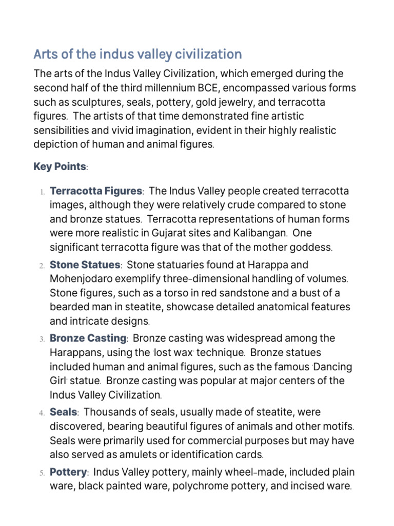 Indus Valley Civilization | PDF