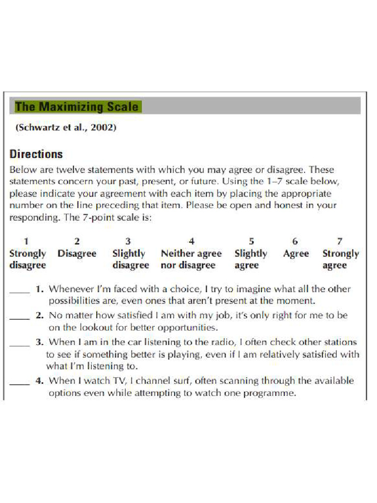 The Maximising Scale | PDF