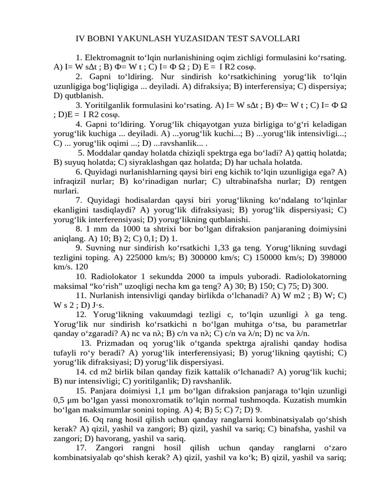 17-Mavzu Uyga Vazifa | PDF