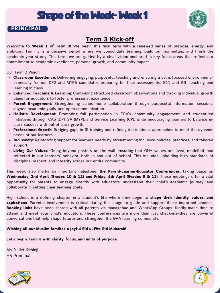 Shape of The Week - Week 1 | PDF | Learning | Disciplines