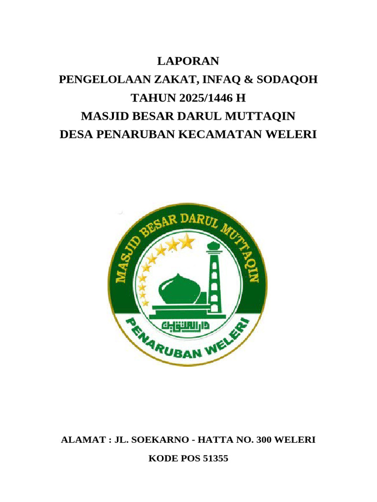 Laporan Zakat 2025 | PDF