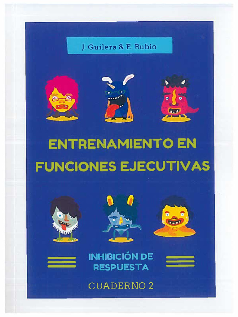 Entrenamiento en Las Funciones Ejecutivas Cuaderno 2 INHIBICION de LA ...