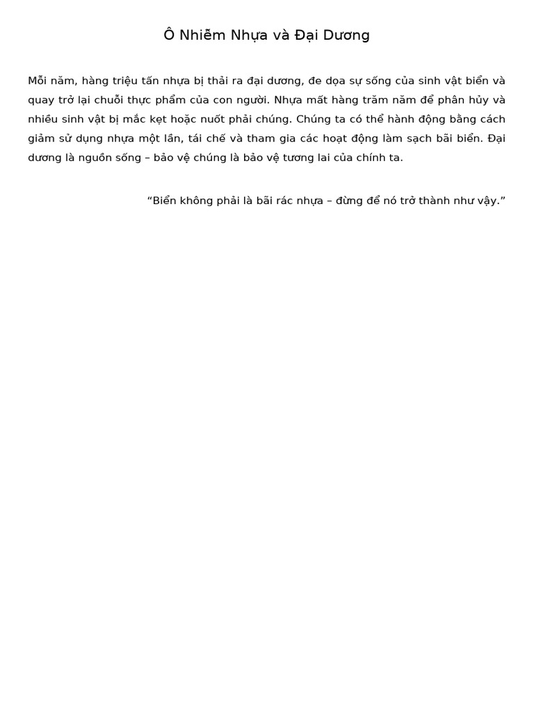 4 O Nhiem Nhua Va Dai Duong | PDF