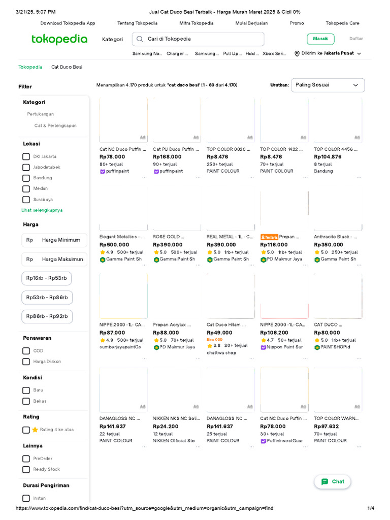 Cat Duco Besi: Harga dan Kualitas Terbaik | PDF