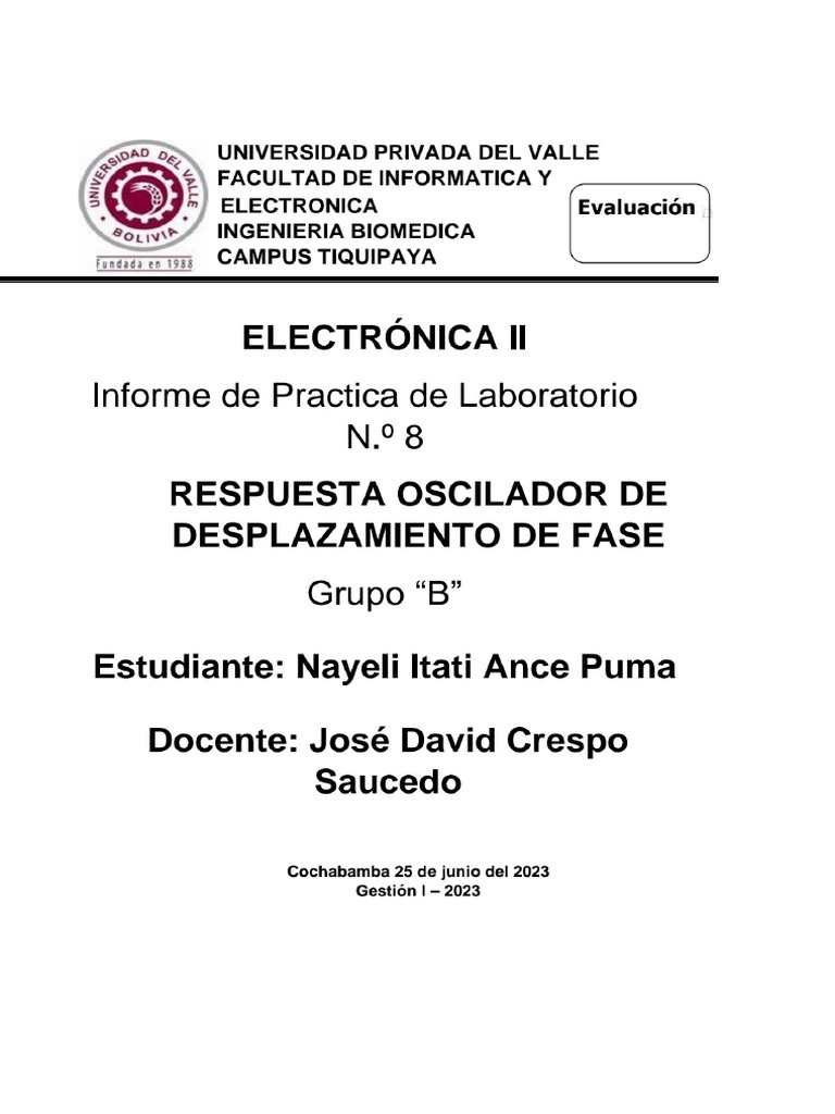 Informe 8 - Ance | PDF