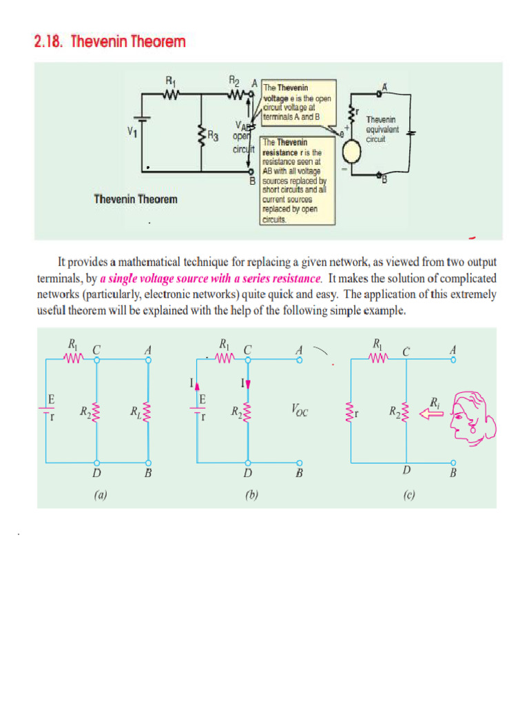 THEVENIN's THEOREM | PDF