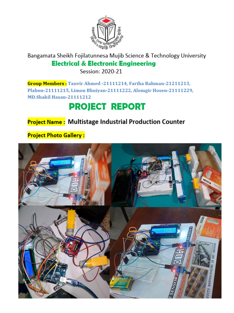 PROJECT REPORT Microprocessor (6) | PDF | Arduino | Sensor