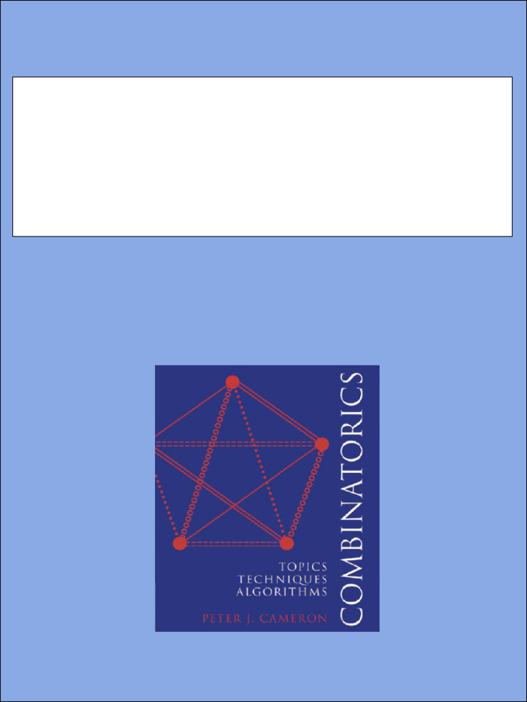 Combinatorics topics techniques algorithms 1. ed., transferred to ... Combinatorics topics techniques algorithms 1. ed., transferred to ...