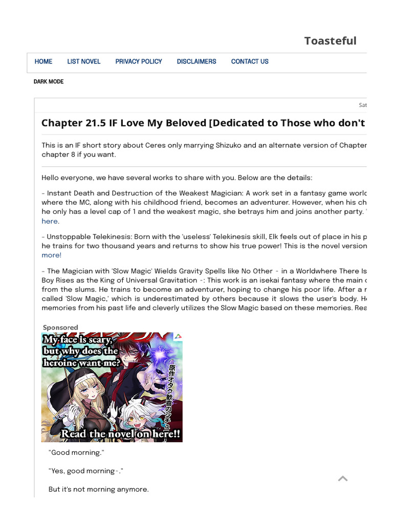 Ceres and Shizuko's Love Story | PDF | Foods