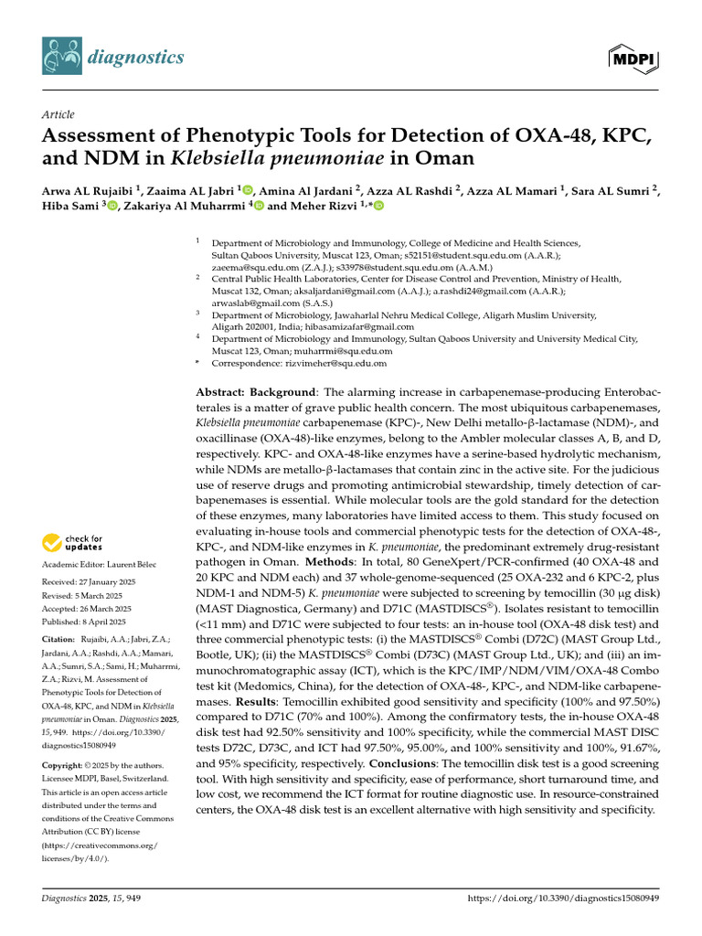 Detection of CPE Assists in Optimising Patient Treatment | PDF ...