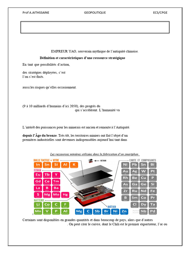 Géopolitique des ressources stratégiques | PDF | Pétrole | Agence ...
