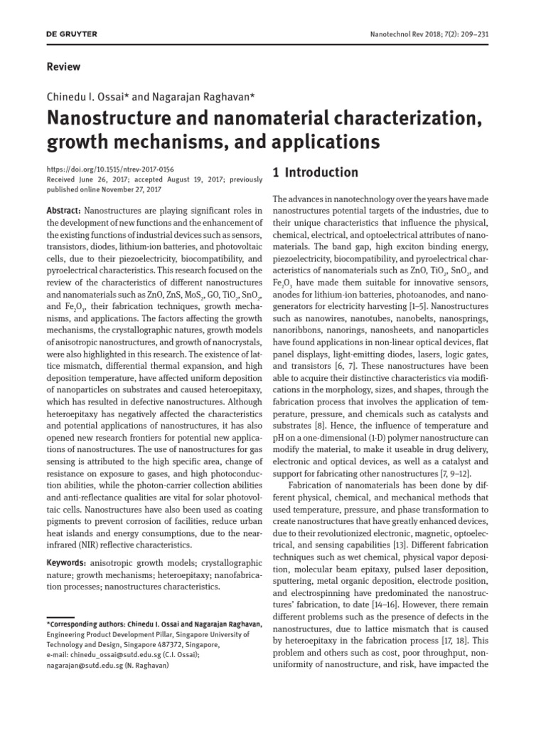 Nanostructure Himanshu Project | PDF | Zinc Oxide | Nanomaterials