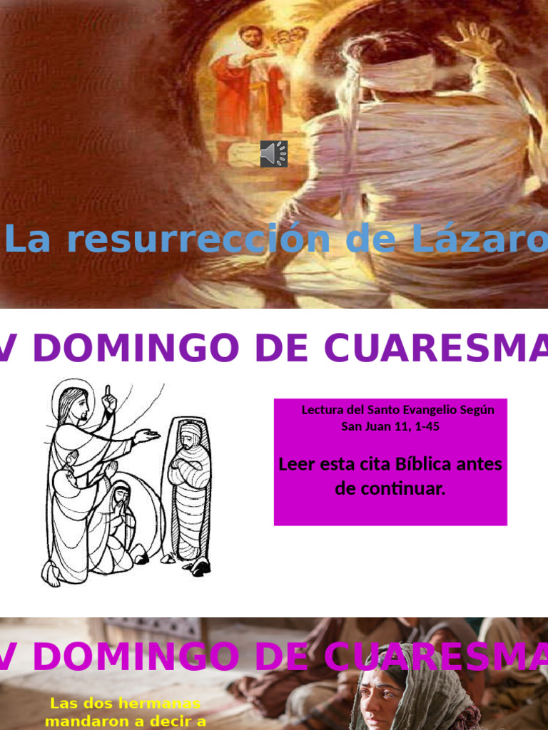 La Resurrección de Lázaro | PDF